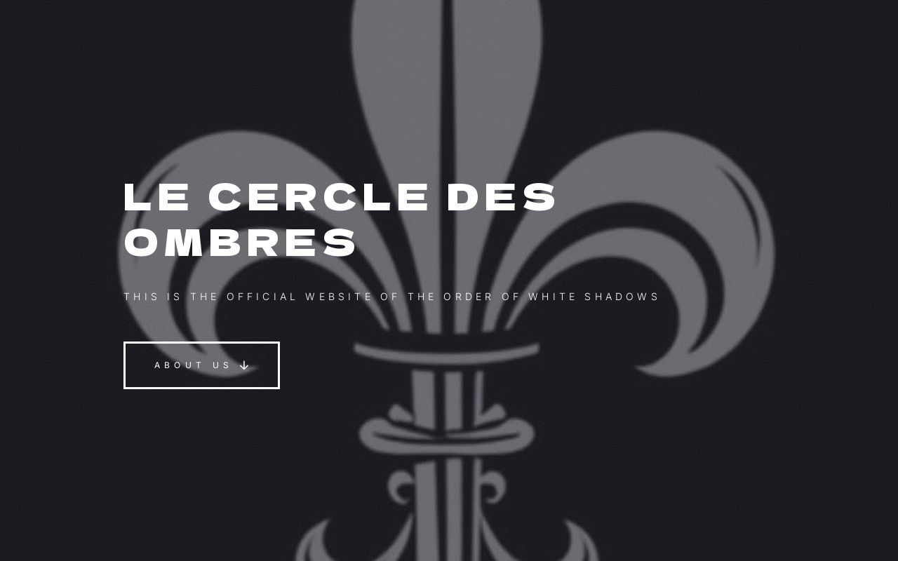 The Order of White Shadows